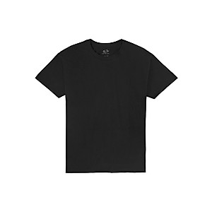 Fruit of the Loom Men's Tall Eversoft Cotton Short Sleeve T Shirts, Breathable & Moisture Wicking with Odor Control, Black Ink, 3X-Large Big