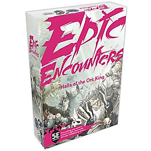 Steamforged Games Epic Encounters: Hall of The Orc King - RPG Fantasy Roleplaying Tabletop Game with 20 Orc Miniatures, Double-Sided Game Mat, & Game Master Adventure Book with Monster Stats