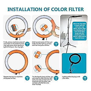 Neewer Ring Light Kit:18"/48cm Outer 55W 5500K Dimmable LED Ring Light, Light Stand, Carrying Bag for Camera,Smartphone,YouTube,TikTok,Self-Portrait Shooting, Black, Model:10100416