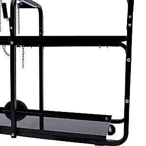 Futchoy Welding Trolly Cart，2-Tier Welding Cart Welder Portable Heavy Duty for Plasma Cutter Arc with Tank Storage Trolley Workshop Organizer