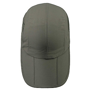 Foldable UPF 50+ Sun Protection Portable Hats Quick Dry Baseball Cap Adjustable Outdoor Sports Hat for Men, Women (Olive, Classic Version)