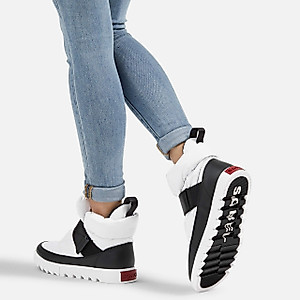 Sorel Women's Joan of Arctic Next Lite Strap Puffy Boot- Waterproof - White, Black - Size 10