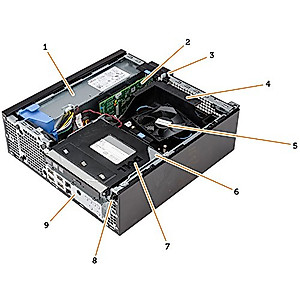 Dell Optiplex 3020 Small Form SFF 4th Generation Desktop Computer Tower PC (Intel Quad Core i5-4570, 8GB Ram, 128GB SSD, HDMI, WiFi, DVD-RW) Win 10 Pro 1GB Graphics (Renewed)