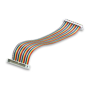 UCTRONICS Male to Female GPIO Ribbon Cable 40pin 8inch Breadboard Jumper Wires for Connection Raspberry Pi 5 3 2 Model B B+ w/ 3.5/5 inch TFT Touch Screen LCD Display
