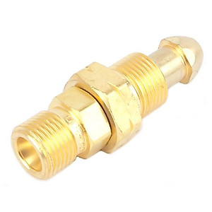 Forney 87809 Acetylene Regulator Adaptor, CGA 510 To CGA 300, #4 Tank to Regulator, 125-CF