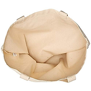 (12 Pack) 1 Dozen - Heavy Cotton Canvas Tote Bag (Natural)