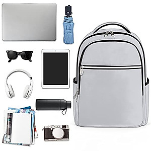 bisibuy St Patrick's Day Clover Leaves Travel Laptop Backpack, 16.1 Inches Computer Backpack, Durable Water-Repellent Travel Backpack for Business College Women Men Gift