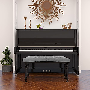 ROFIELTY Bench Cushion 42 inch, Non Slip Thicker Patio Furniture Cushions, Durable Outdoor/Indoor Bench Seat Pads (42x16x4 inch, [ Indoor ] Silver Gray)