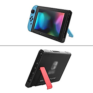 Switch Kickstand Replacement, Switch Stand with 4 Pcs Thumb Grips, 2 Pack Replacement Kickstand for Nintendo Switch