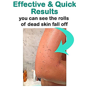 Elbahya Exfoliating Mitt Body Kessa Hammam - Body Tool Remover of Dead & Dry Skin or Keratosis Pilaris, Made of 100% Viscose Fiber (Red Pack of 1)