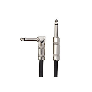 Hosa GTR-518 Straight to Right Angle Tweed Guitar Cable, 18 Feet