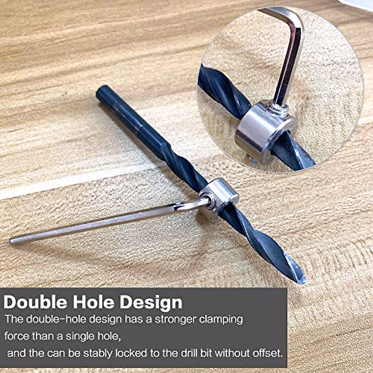 304 Stainless Steel Stop Bit Collar Set Drill Tool for 3mm, 4mm, 5mm, 6mm, 7mm, 8mm, 9mm, 10mm Diameter Drill Bits 8Pcs by ROOCBIT