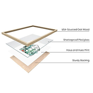 HAUS AND HUES Plant Pictures Wall Art Succulent Art Wall Decor Plant Prints Wall Art & Botanical Plant Wall Art Prints (Greenhouse, 12L x 16W, Unframed)