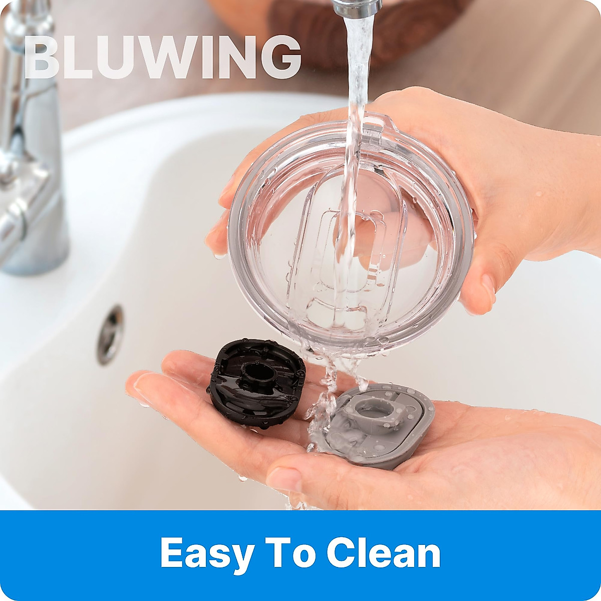 Bluwing 20 oz Screw Top Lid Replacement for YETI 20oz Travel Mug with Threads Only, Stronghold Lid Spill Proof for 20oz YETI Threaded Travel Mug(1 Pack)