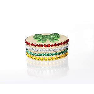 Baker Ross EF980 Festive Self Adhesive Gems - Pack of 900, Assorted Jewel Sticker Craft Embellishments for Kids Arts and Crafts Decorating