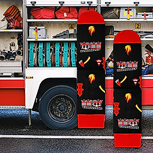 Funny Socks for Men and Women - If You Can Read This Fireman is Off Duty Novelty Crew Socks - Mens Boys Teens Crazy Colorful Funky Cotton Socks-Valentines Day Gifts Christmas Stocking Stuffers