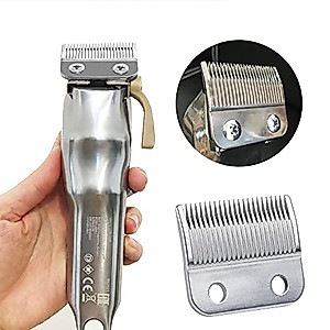 Replacement Blade for Wahl Clippers, Professional Precision 2 Holes Adjustable Hair Trimmer Parts Blades Compatible with Wahl 5 Star Series Cordless, Super Taper, Magic Clip Clipper for Barber