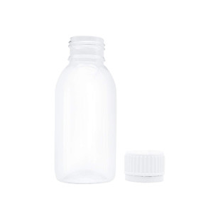 TRENDBOX Pack of 10-100ml Clear Empty PET Mini Storage 100ml/100g/100cc Bottles Hard Plastic Durable Turn Screw Cover Cap Round Filling Liquid Rhinestones Water Container