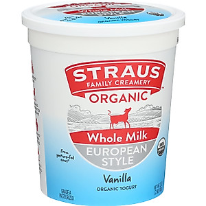 Straus Family Creamery, Organic Vanilla Whole Milk Yogurt, 32 oz