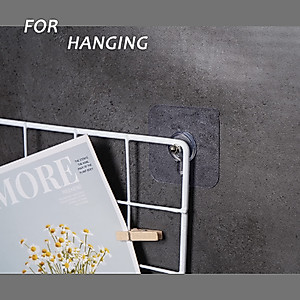 LAJAR 12Pcs Adhesive Wall Screws Hanging Nails, Screw Stickers for Hanging Shelves, Shower, Kitchen (8mm)