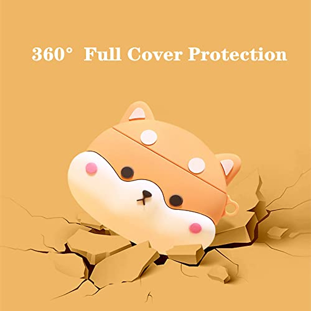 KAIJIA Cute Case for 2021 Apple AirPods 3rd Gen (Latest Model) with Keychain,Funny 3D Cartoon Animal Style Designed,Shockproof Silicone Protective Cover for Kids Girl Women Boy Teens Men (Corgi)