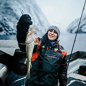 Grundéns Women’s Neptune Commercial Fishing Bib Pants | Waterproof, Adjustable, Black, X-Small