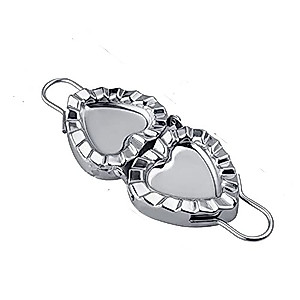 Stainless Steel Dumpling Mold, Household Cooking Chinese Pastry Baking Dough Presser for Kitchen Ravioli Dumpling Molds(Heart)