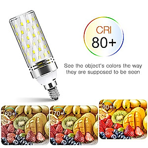 YGS-Tech E12 LED Bulb, 6000K Daylight White Light Bulbs, 16W 1500LM Led Corn Bulb, 120W Incandescent Bulb Equivalent, Non-Dimmable LED Corn Light for Office Home Lighting (8 Pack)