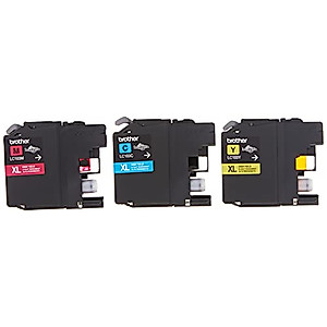 Brother Genuine High Yield Color Ink Cartridge, 3 Pack of LC103 , Replacement Color Ink Three Pack, Includes 1 Cartridge Each of Cyan, Magenta & Yellow, Page Yield Upto 600 Pages/Cartridge, LC103