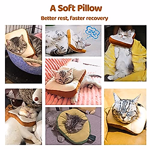 Amakunft Adjustable Cat Cone Collar Soft, Cat Recovery Collar, Cone for Cat After Surgery, Cat Neck Cone, Elizabethan Collar for Cat and Kitten