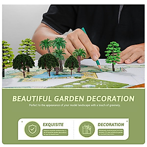 DOITOOL Model Trees Rainforest Diorama Supplies 20Pcs Scale Trees Miniature Craft Mini Trees for Crafts Miniature Tree Diorama Models Model Model Trees Model Train Scenery