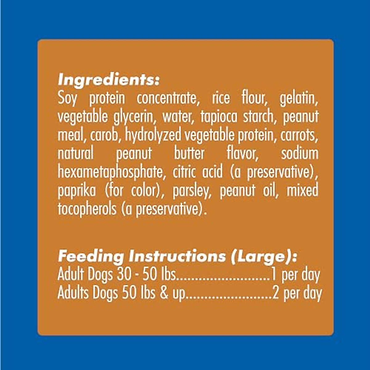 Twistix 5.5-Ounce Dental Chew Treat, Peanut And Carob Flavor, Large