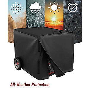 NUPICK 32 inch Generater Cover for Universal Portable Generators 5000-10,000 Watt, Heavy Duty Waterproof and Windproof Generater Cover, 32 x 24 x 24 inch