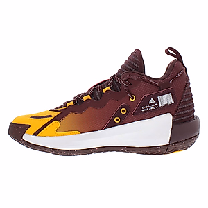 adidas Sm Dame 7 Extply Unisex Shoes Size 11, Color: Burgundy/Yellow