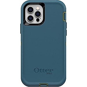 OtterBox Defender Series Screenless Edition Case for iPhone 12 & iPhone 12 Pro (Only) - Case Only - Non-Retail Packaging - Teal Me About It (Guacamole/Corsair)