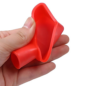 zipelo 8 Pieces Battery Terminal Covers, Red & Black Soft Insulating Rubber Sleeves, Auto Positive and Negative Cable Covers, Battery Terminal Protector Caps for Boats Cars Electric Bikes Trucks