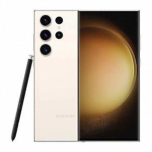 Samsung Galaxy S23 Ultra 5G SM-S918B/DS Dual SIM 256GB ROM 8GB RAM GSM Factory Unlocked Mobile Cell Phone Global Model Cream