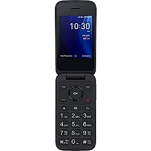 Alcatel Go Flip 4 4056W 4GB (T-Mobile only) Flip Phone - for Senior Easy Use Blue