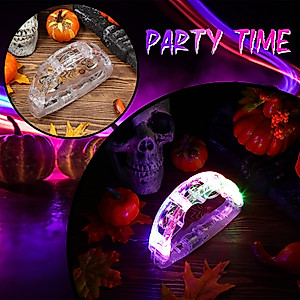 12 Pieces Light Up Tambourine LED Flashing Tambourine Musical Flashing Tambourine Handheld Percussion Instrument Glow Tambourines for Adults Wedding Party Toys(White)