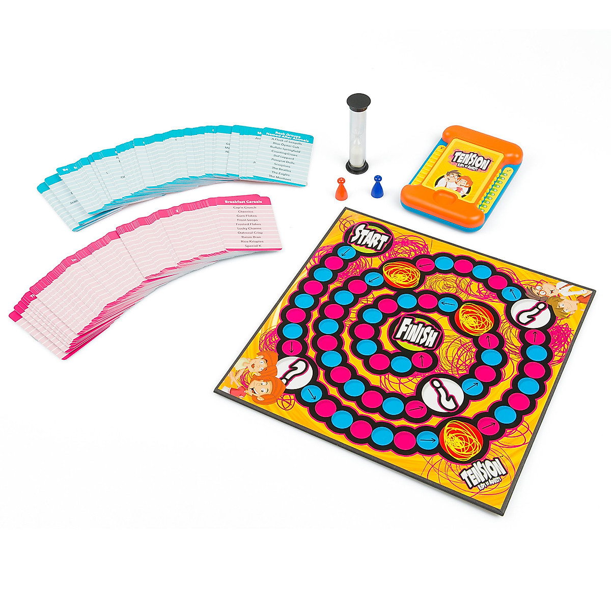 Tension Family Edition Board Game - Fast Paced Guessing Game Of Subjects And Categories - Kids vs. Adults Version Features 200 Cards (Ages 7+)