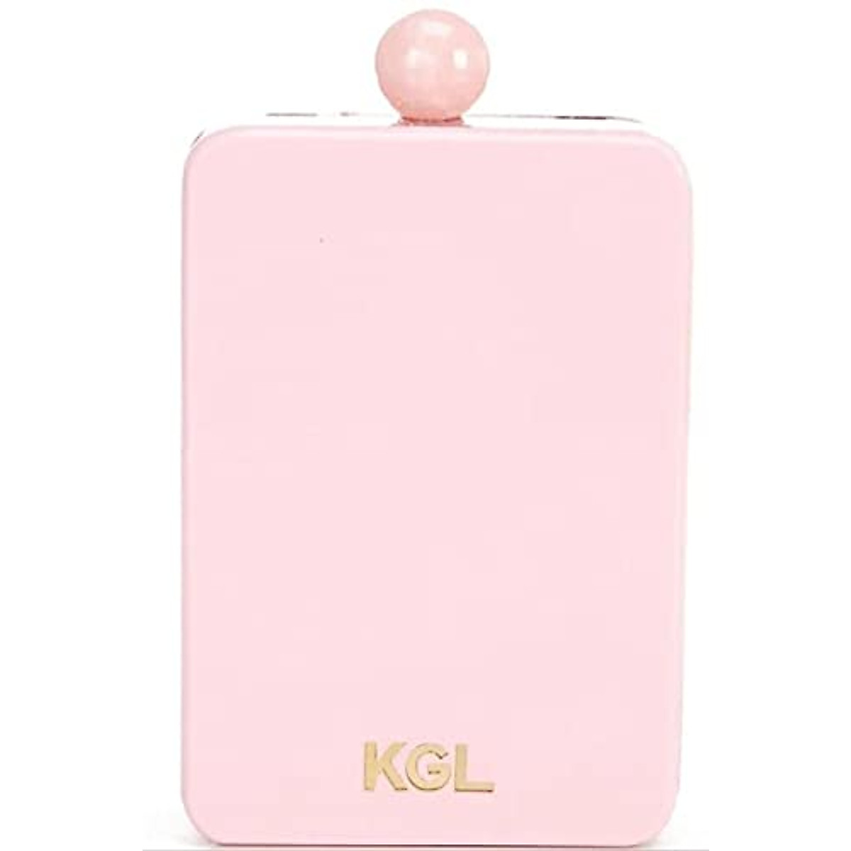 Kurt Geiger Women's Perfume Clutch Kiss Lock Pink Glitter Acrylic Shoulder Bag