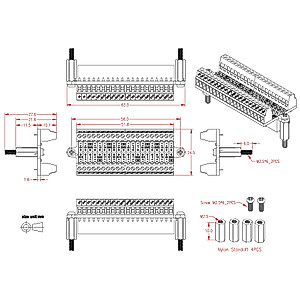Ultra-Small RPi GPIO Status LED & Terminal Block Breakout Board Module for Raspberry Pi