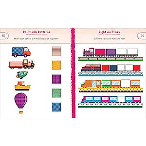 Preschool Activity Book Trucks, Cars, and Airplanes: 80 Games to Learn Letters, Numbers, Colors, and Shapes (School Skills Activity Books)