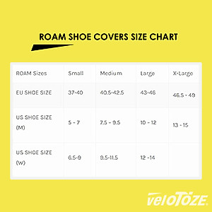veloToze Roam - Commuting Shoe Cover - Works with Any Shoes - for Cycling, Commute, Flat Pedals, ebike, Walking Yellow
