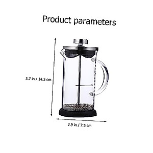 KICHOUSE 1pc Coffee Pot Tea Kettle Portable Coffee Maker Espresso Coffee Maker Coffee Espresso Machine Teapot for Coffee Manual Coffee Maker Coffee Press Coffee Teapot Plastic