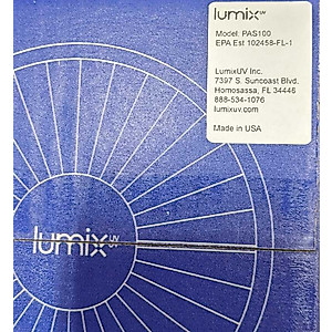 LumixUV Smart UV-C Air Sanitizer and Purifier | White Noise Machine | Night Light | Air Quality Monitor | Ultraviolet LEDs Remove Odors, Kill Viruses, Mold, Bacteria, and Allergens - iOS & Android App