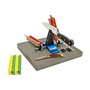 Wicked Edge Knife Sharpener - With Quartz Stone Base