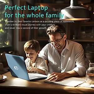 HP 15.6" FHD Laptop, AMD Ryzen 5-5500U Processor, AMD Radeon Graphics, 16GB RAM, 512GB PCIe SSD, HD Webcam, Bluetooth, Wi-fi, Win 11, Blue, 32GB Hotface USB Card