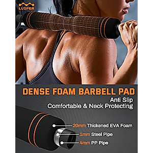 Lusper Dumbbell Set Adjustable Weights, 66LB Free Weight with 3 Modes, for Home Gym, Multiweight Used as Barbell, Kettlebell Star Collars, Fitness Exercise Equipment Men and Women