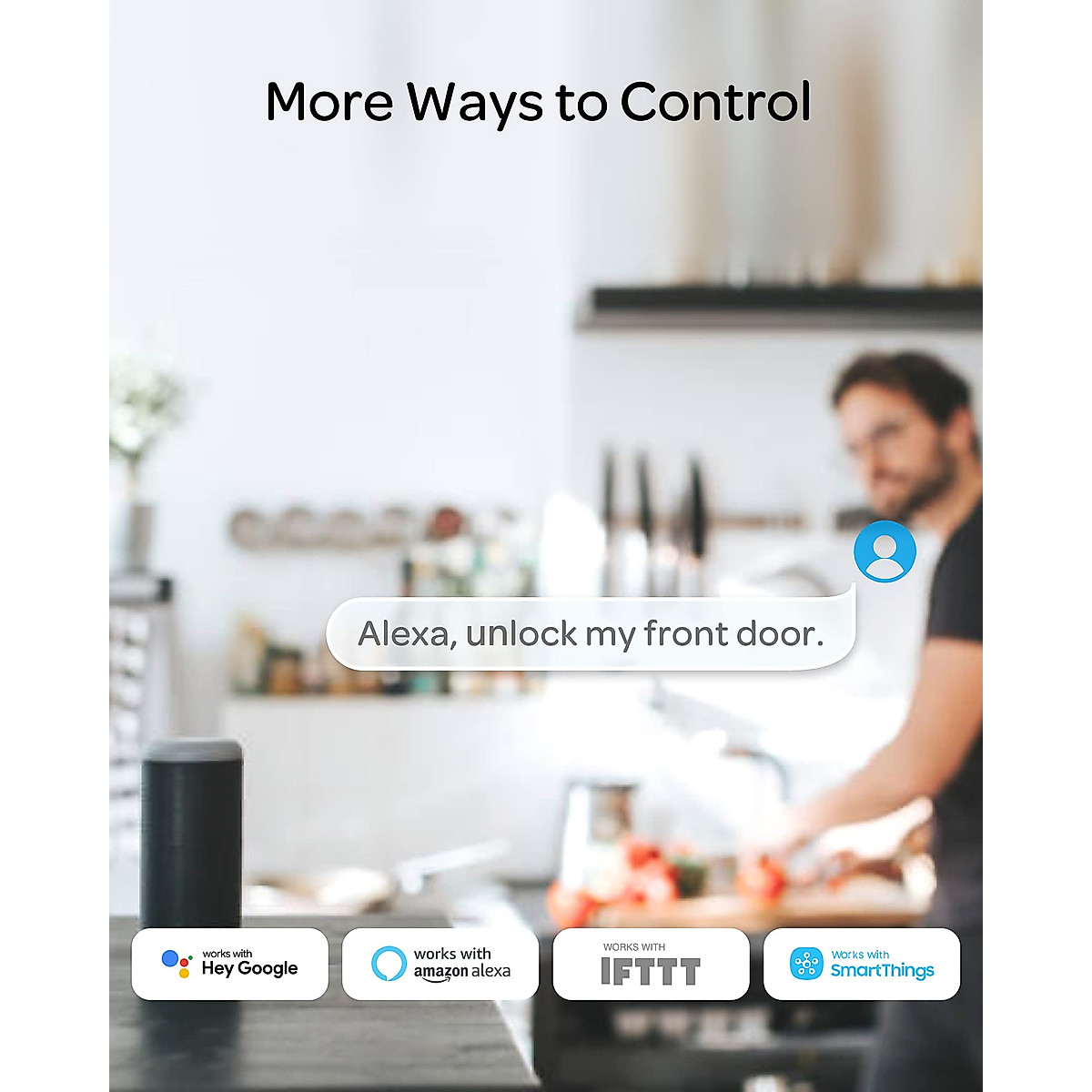 ULTRALOQ Latch 5 World's First Built-in WiFi Smart Lock with Fingerprint ID, 5-in-1 Keyless Entry Door Lock, Keypad Door Handle Lock, Smart Lever Door Lock for Front Door, Satin Nickel